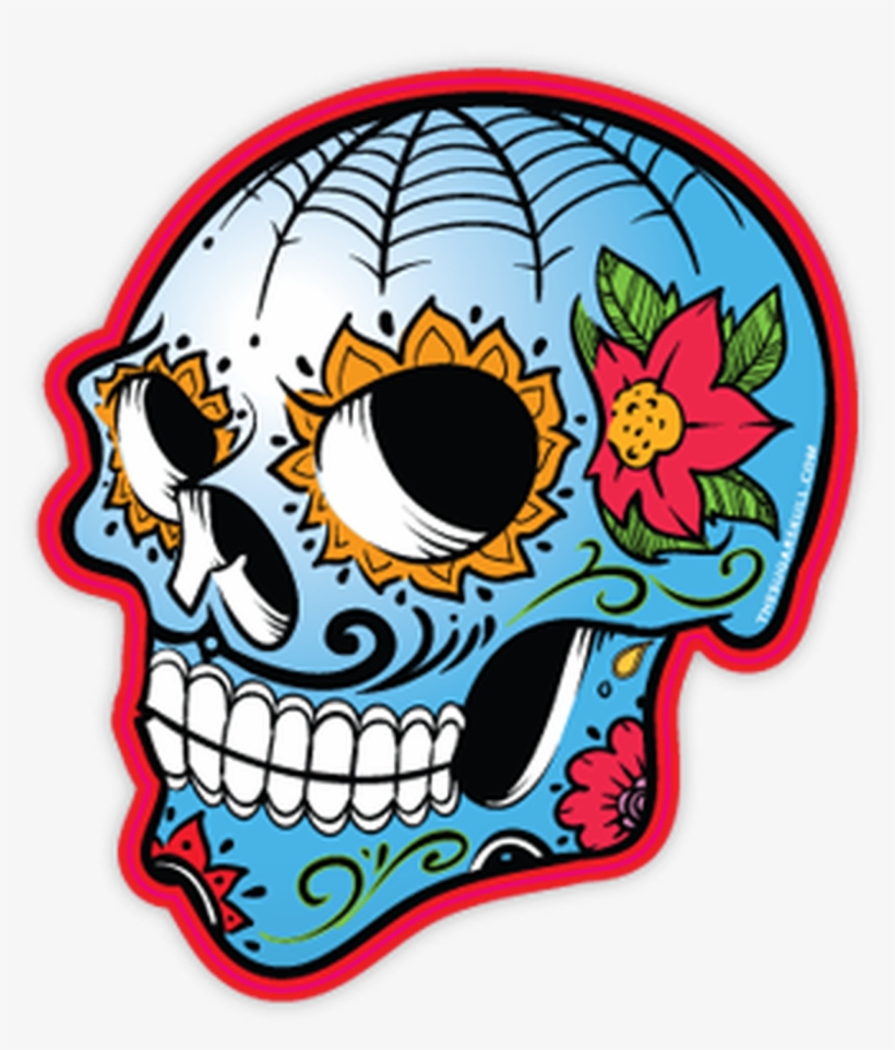 Sugar Skull Sticker Png - 1292x1292 PNG Download - PNGkit