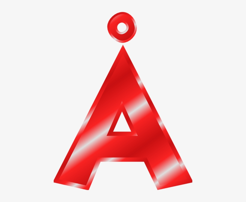 Small - Red Alphabet Letters - 462x594 PNG Download - PNGkit