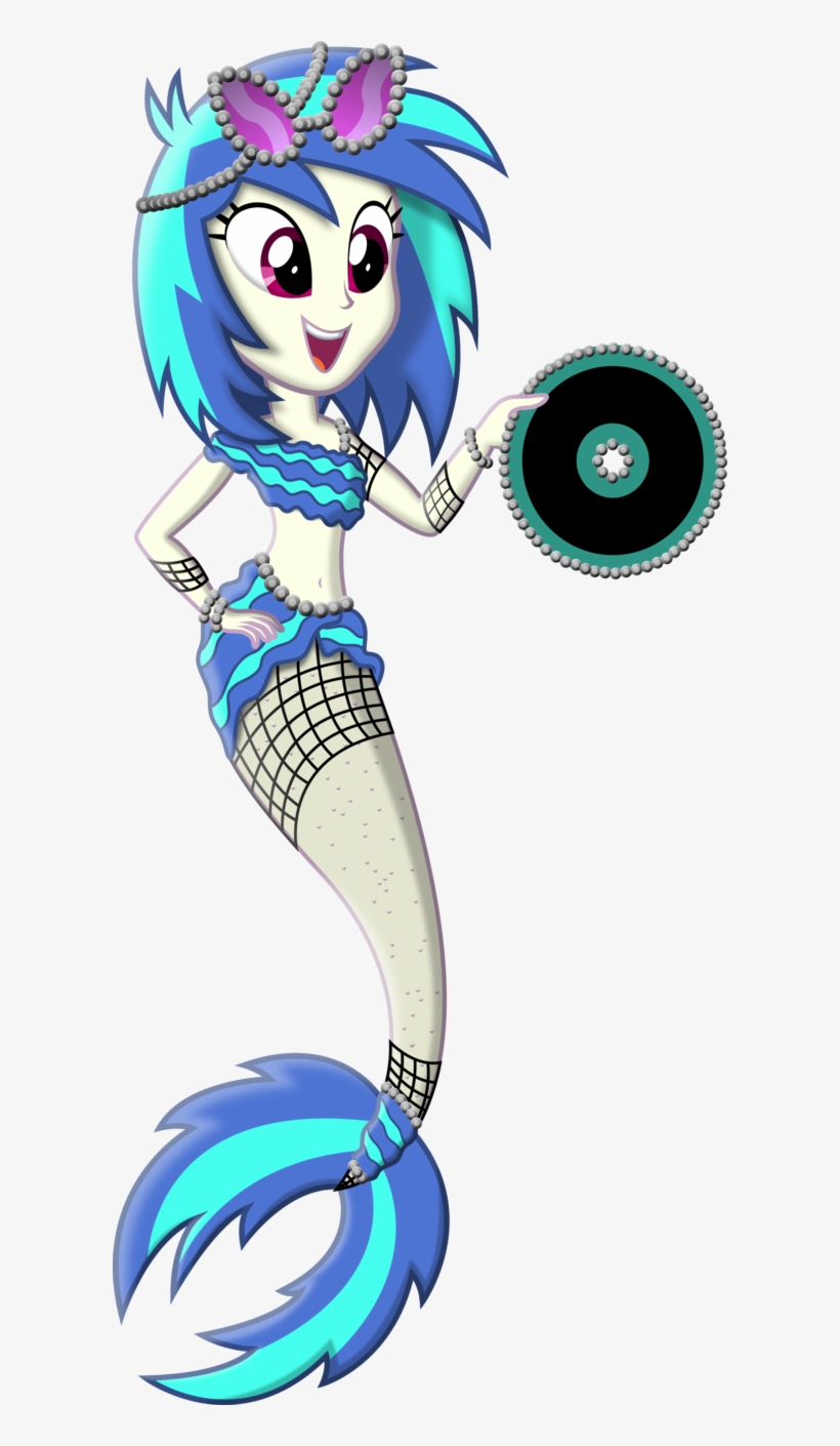 Vinyl Scratch As An Equestria Mermaid By Vectors - Mlp Vinyl Scratch Eg ...