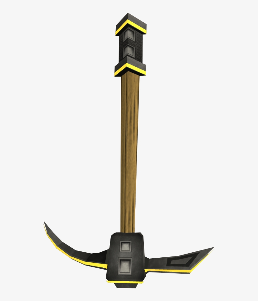 Gilded Iron Pickaxe - Wiki - 548x879 PNG Download - PNGkit