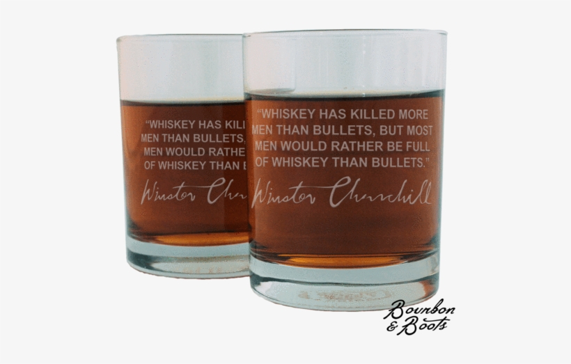 Winston Churchill Whiskey Cocktail Glasses Image - Whisky - 500x500 PNG ...