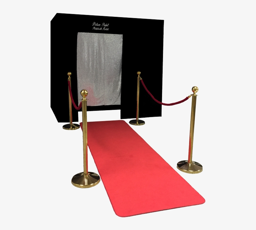 Our Big Black Photo Booth With The Red Carpet Runway - Booth Set Up Red ...