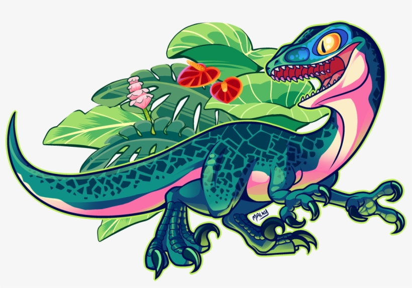 Cartoon Delta "the Second-eldest Member Of The Raptor - Cartoon ...