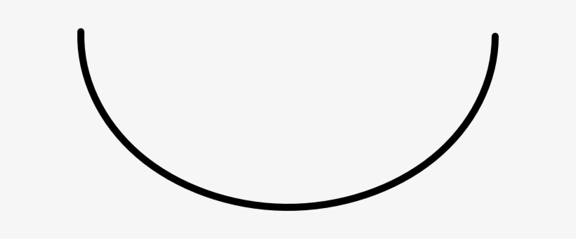 Smile Clipart Vector - Black Line Smile - 600x260 PNG Download - PNGkit