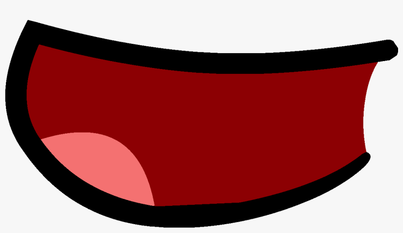 Open Mouth 2 Smile - Bfdi Mouth - 1000x529 PNG Download - PNGkit
