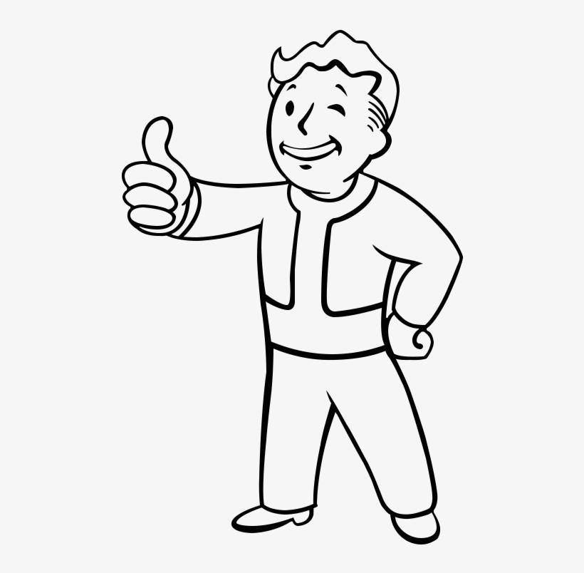 Graphic Black And White Download Fall Out Boy Coloring - Fallout 3 Boy ...