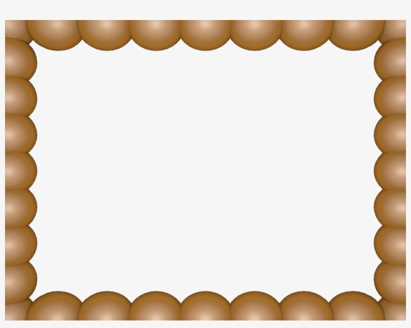 Gold Bubbly Pearls Rectangular Powerpoint Border - Cells Are The Last ...