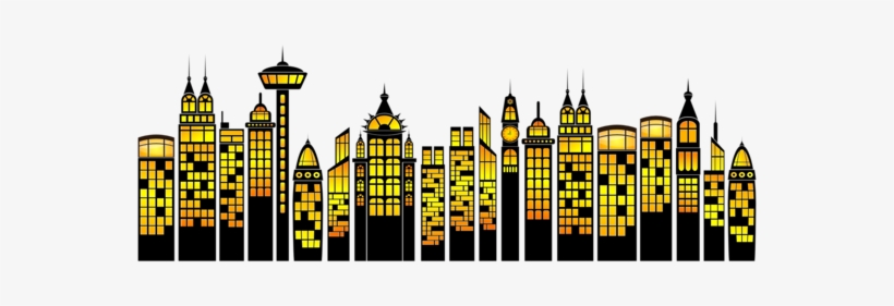 Skyscraper Clipart - Buildings Clip Art Png - 586x211 PNG Download - PNGkit