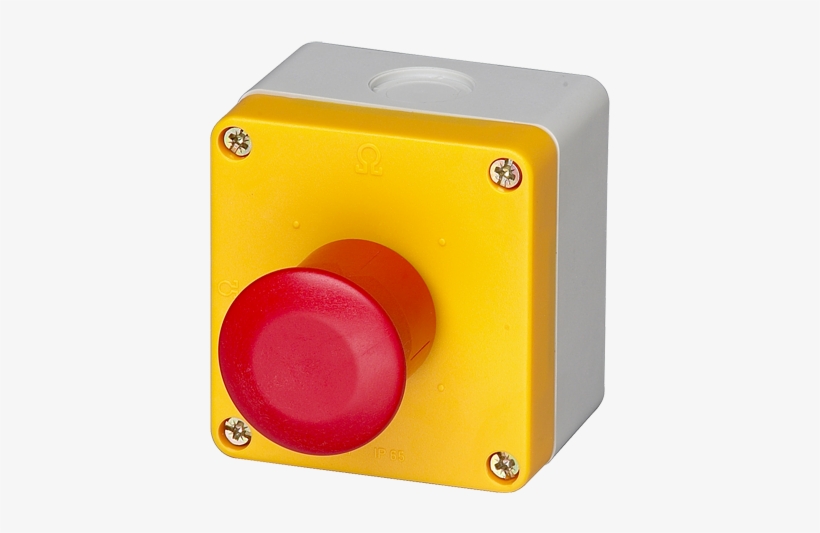 Download Transparent Bg10p45-11 Emergency Stop Station 40mm Red Button ...
