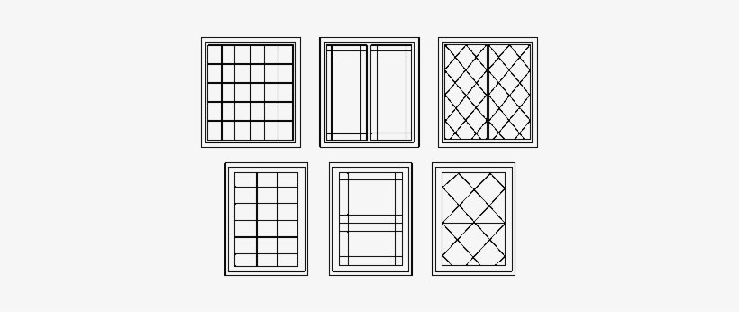 Activity 2 Window Grids - Window Frame Sketch - 395x443 PNG Download ...