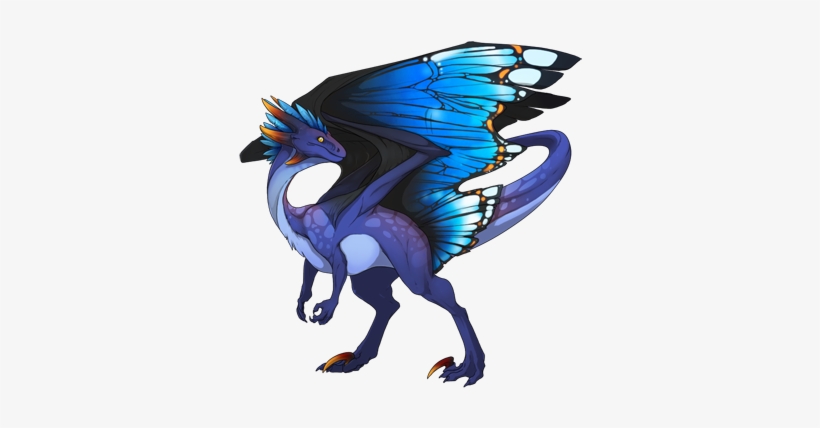 Blue Butterfly Skin - Twenty One Pilots Dragon - 350x350 PNG Download ...