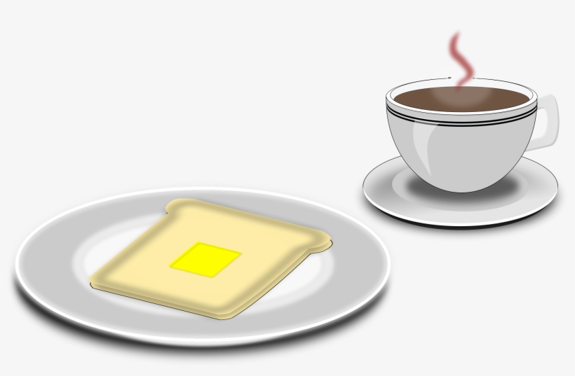 Breakfast Toast By @algotruneman, Coffee And Toast - Breakfast Clipart ...