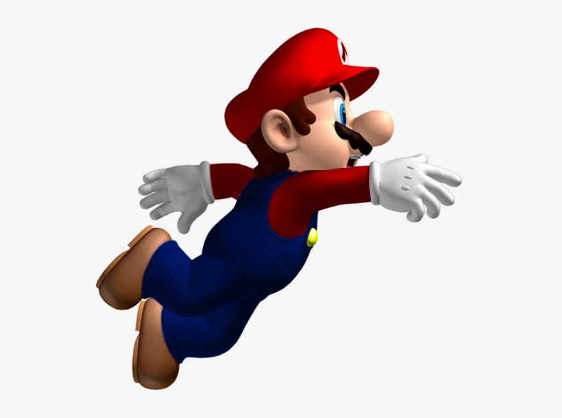 Mario Swim - New Super Mario Bros - 540x529 PNG Download - PNGkit