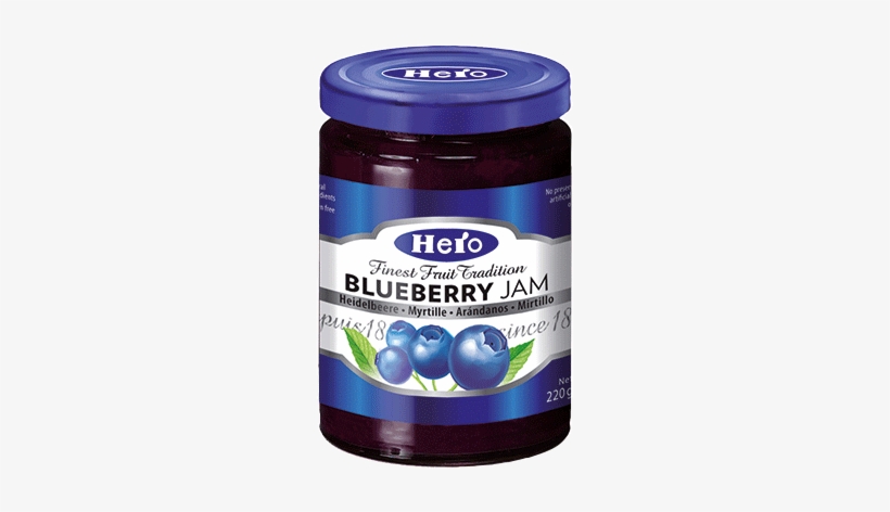 Blueberry - Hero Blueberry Jam, 340g - 600x412 PNG Download - PNGkit