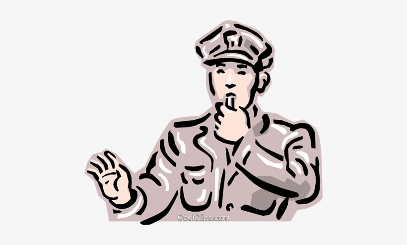 Old-fashioned Traffic Cop Royalty Free Vector Clip - Policeman Cartoon ...