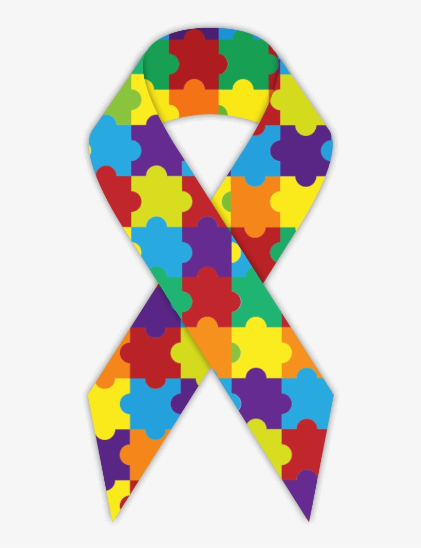 Png - Autism Awareness Ribbon Png - 593x1000 PNG Download - PNGkit