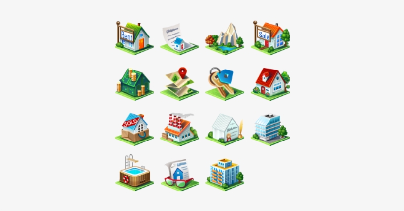 Real Estate Icon Pack By Iconspedia - Real Estate Icon Pack - 368x368 ...