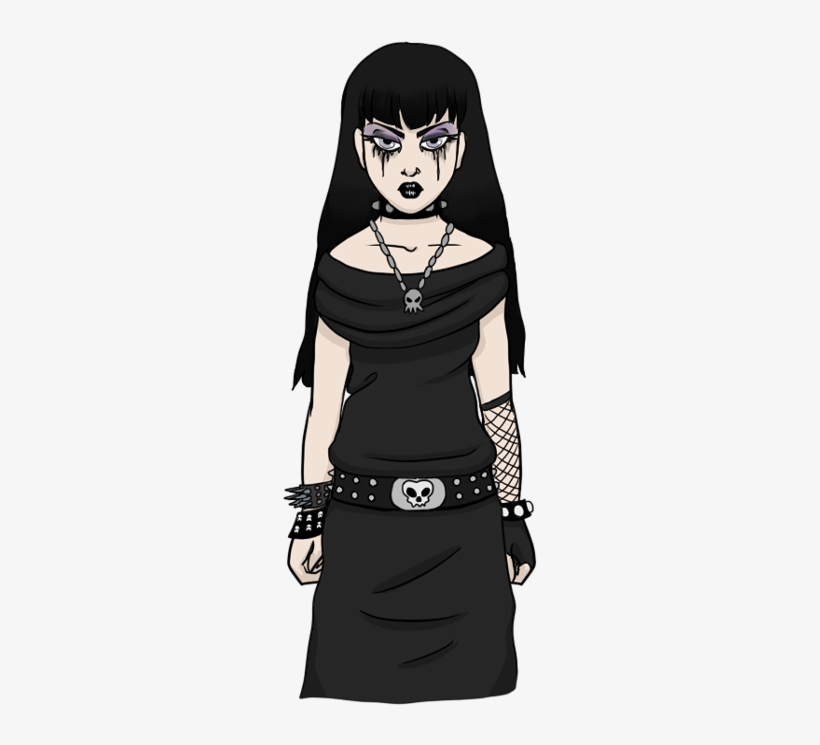 Goth - Cartoon - 1024x768 PNG Download - PNGkit