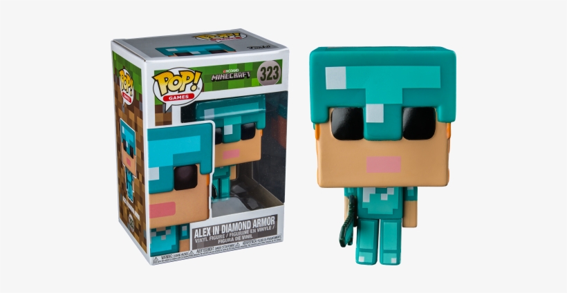 Alex In Diamond Armor [exclusive] - Pop Vinyl - 500x500 PNG Download ...