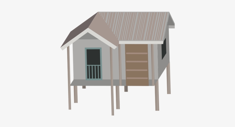 Ian Symbol Stilt House Indonesia 2 - Stilt House - 400x363 PNG Download ...