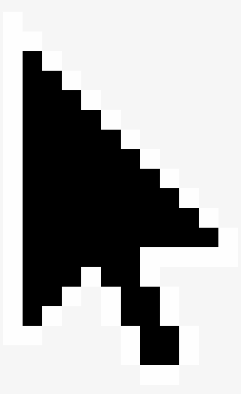 This Free Icons Png Design Of Black Pixel Mouse Cursor - 1516x2400 PNG ...