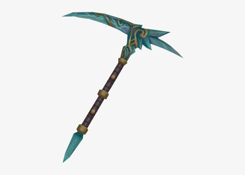 Crystal Pickaxe - Pickaxe Weapon - 408x505 PNG Download - PNGkit