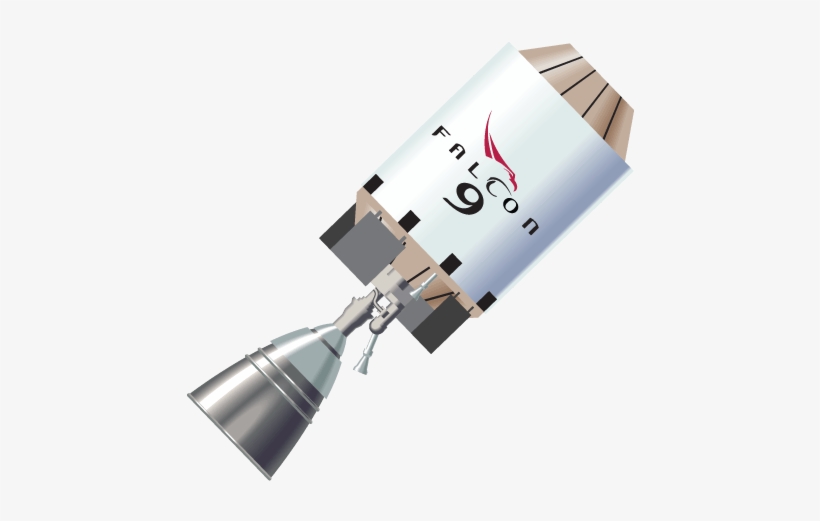 Download - Spacex Falcon 9 Stage 2 - 470x470 PNG Download - PNGkit