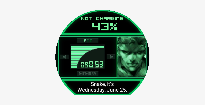 Mgs Codec Animated Smartwatch - Mgs Codec Watch - 376x340 PNG Download ...