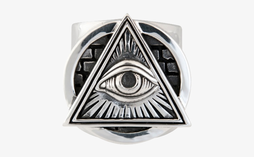 All Seeing Eye Black Circle - 497x497 PNG Download - PNGkit