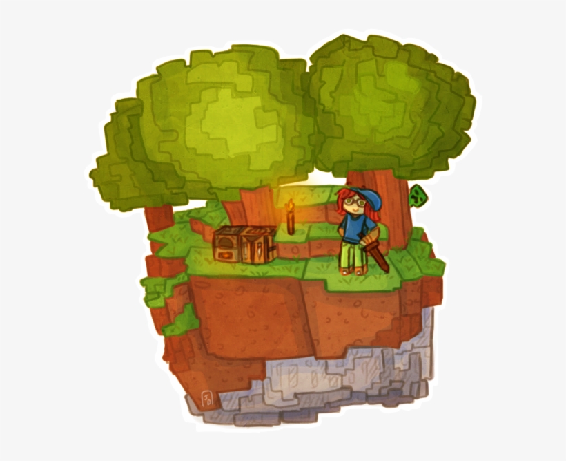 Floating Island By - Cartoon - 773x626 PNG Download - PNGkit