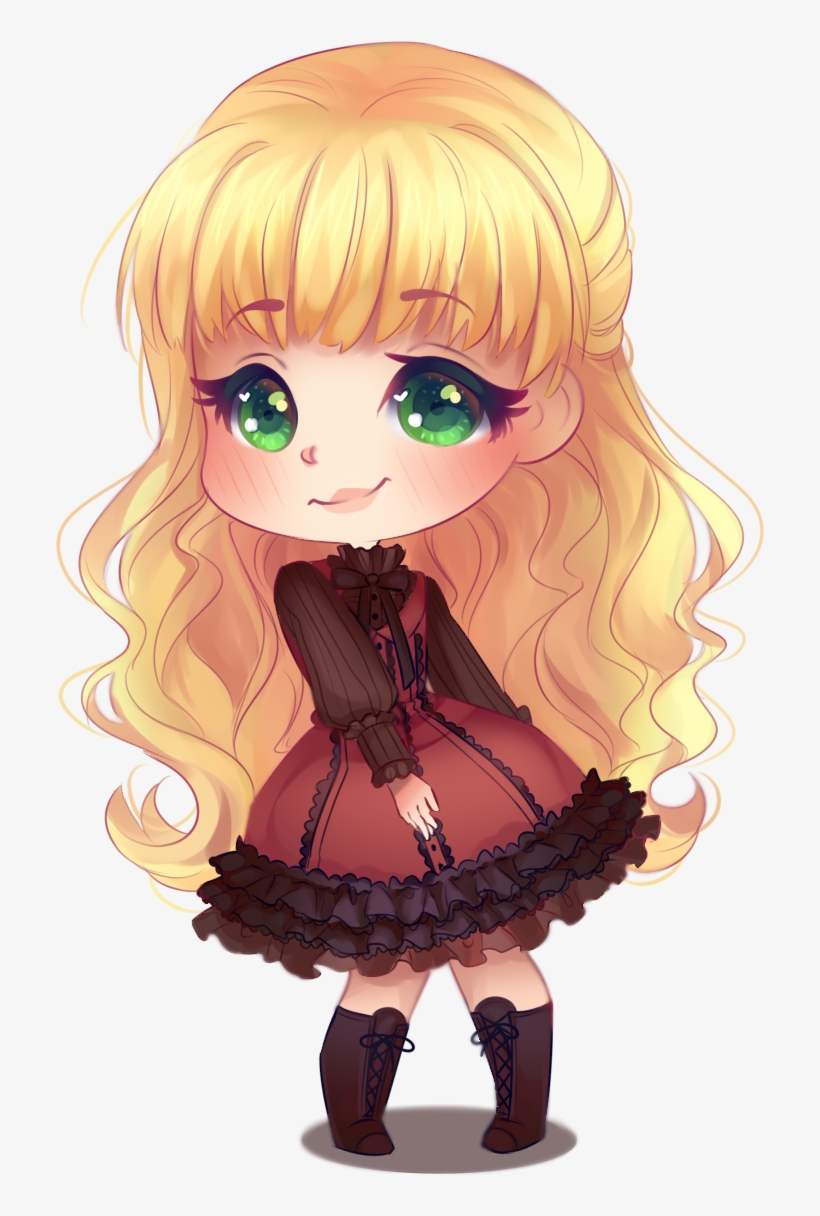 Blond Haired Chibi - Drawing - 808x1200 PNG Download - PNGkit