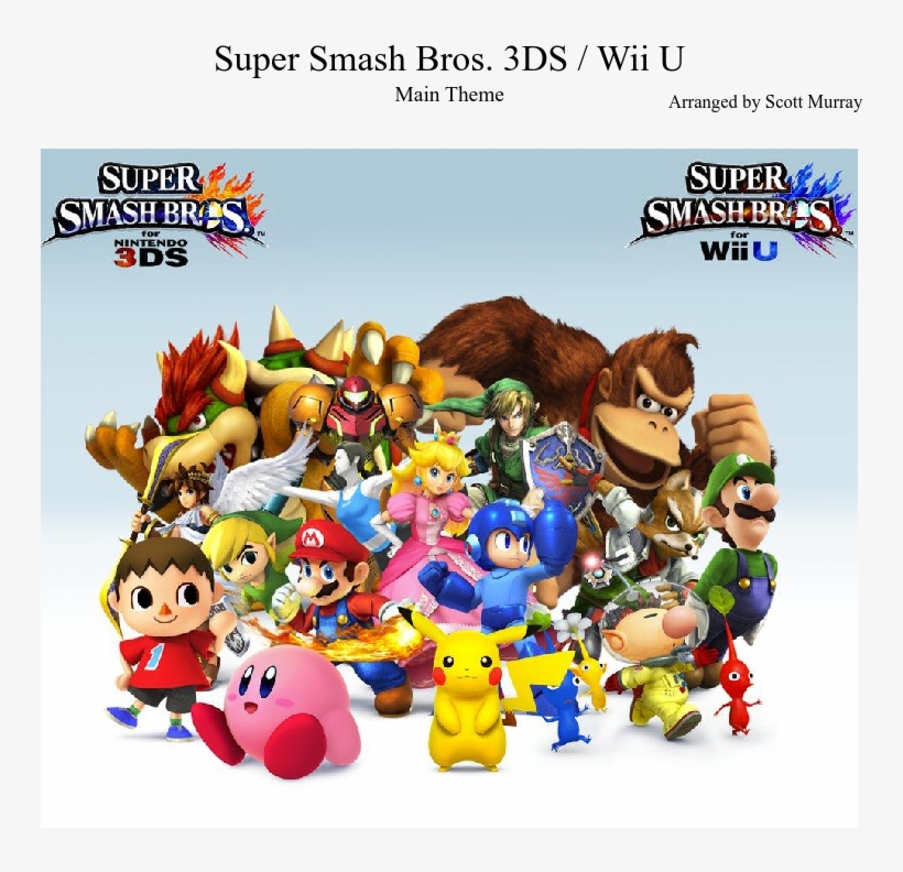 Super Smash Bros - Super Smash Brothers For Wii U Unofficial Game Controls, - 831x1260 PNG ...