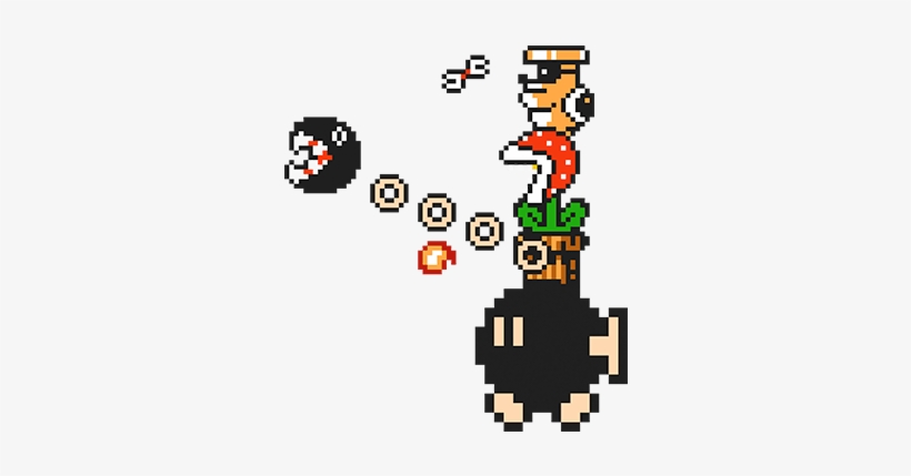 Super Mario Make - 8 Bit Bomb Omb - 475x348 PNG Download - PNGkit