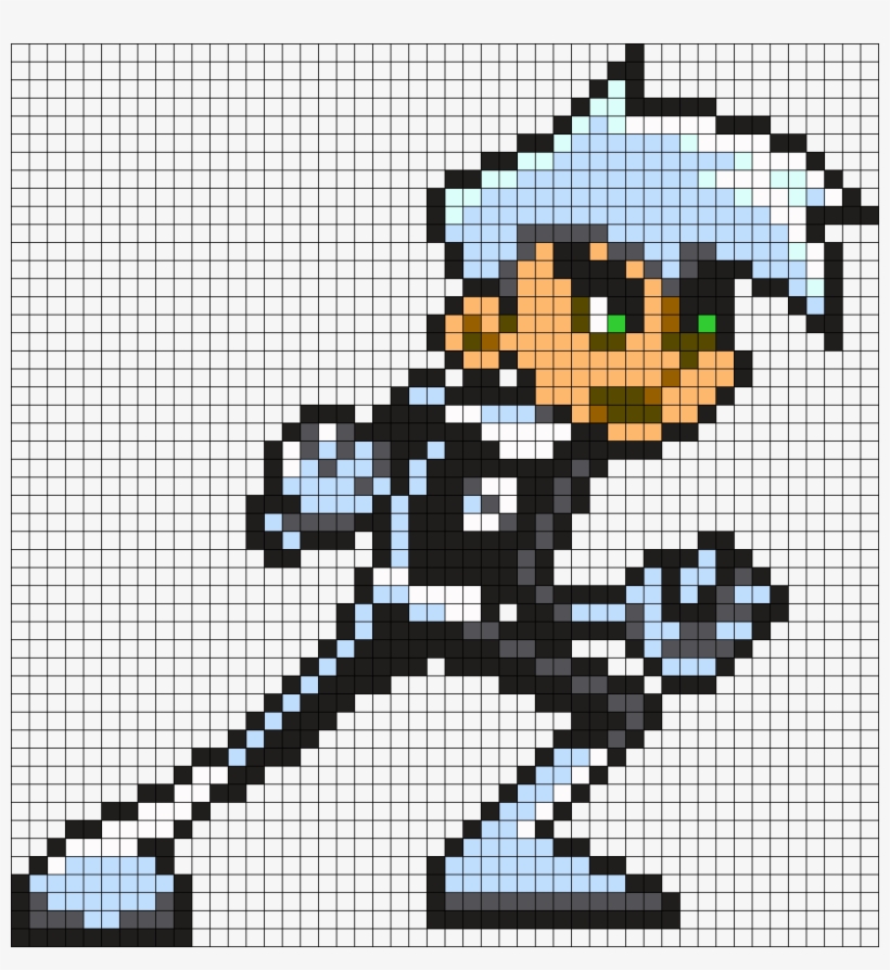 Danny Phantom Perler Bead Pattern / Bead Sprite - Danny Phantom Perler ...