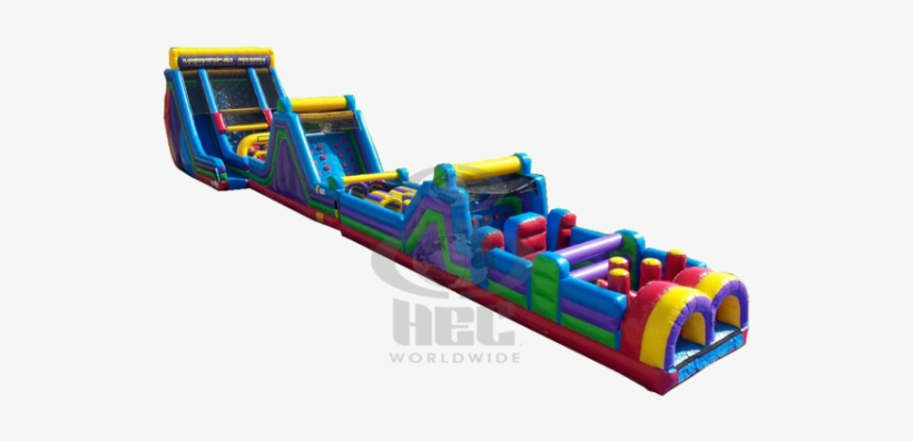 Ultimate Obstacle Course Combo - 100 Ft Inflatable Obstacle Course ...