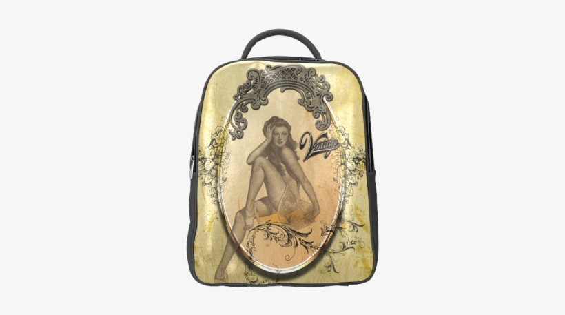 Vintage, Wonderful Pin Up Girl Popular Backpack - Pin Up - 500x500 PNG ...