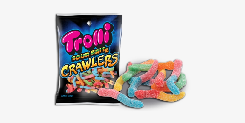 Trolli Sour Brite Gummy Worms - 482x350 PNG Download - PNGkit