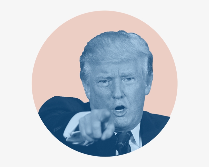 Donald Circle - Trump Trump Round Ornament - 600x599 PNG Download - PNGkit