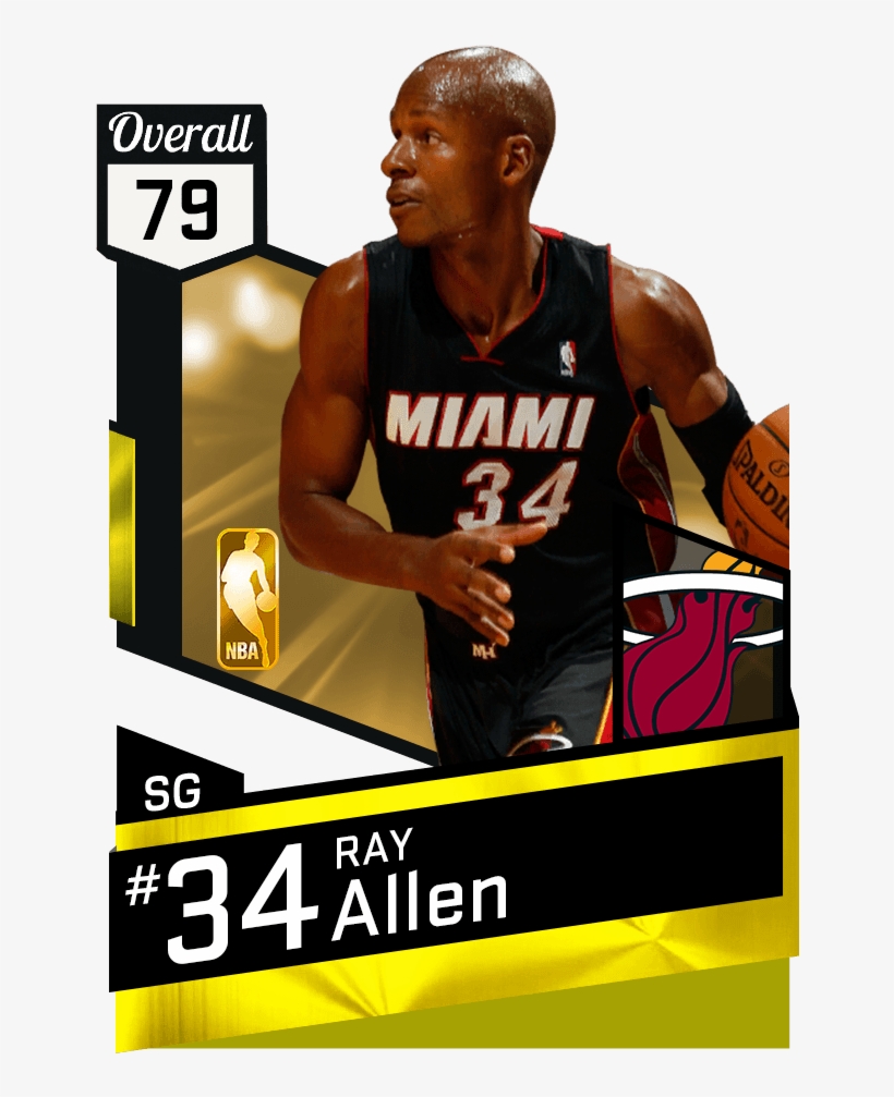 Ray Allen - Ray Allen Nba 2k17 - 651x941 PNG Download - PNGkit