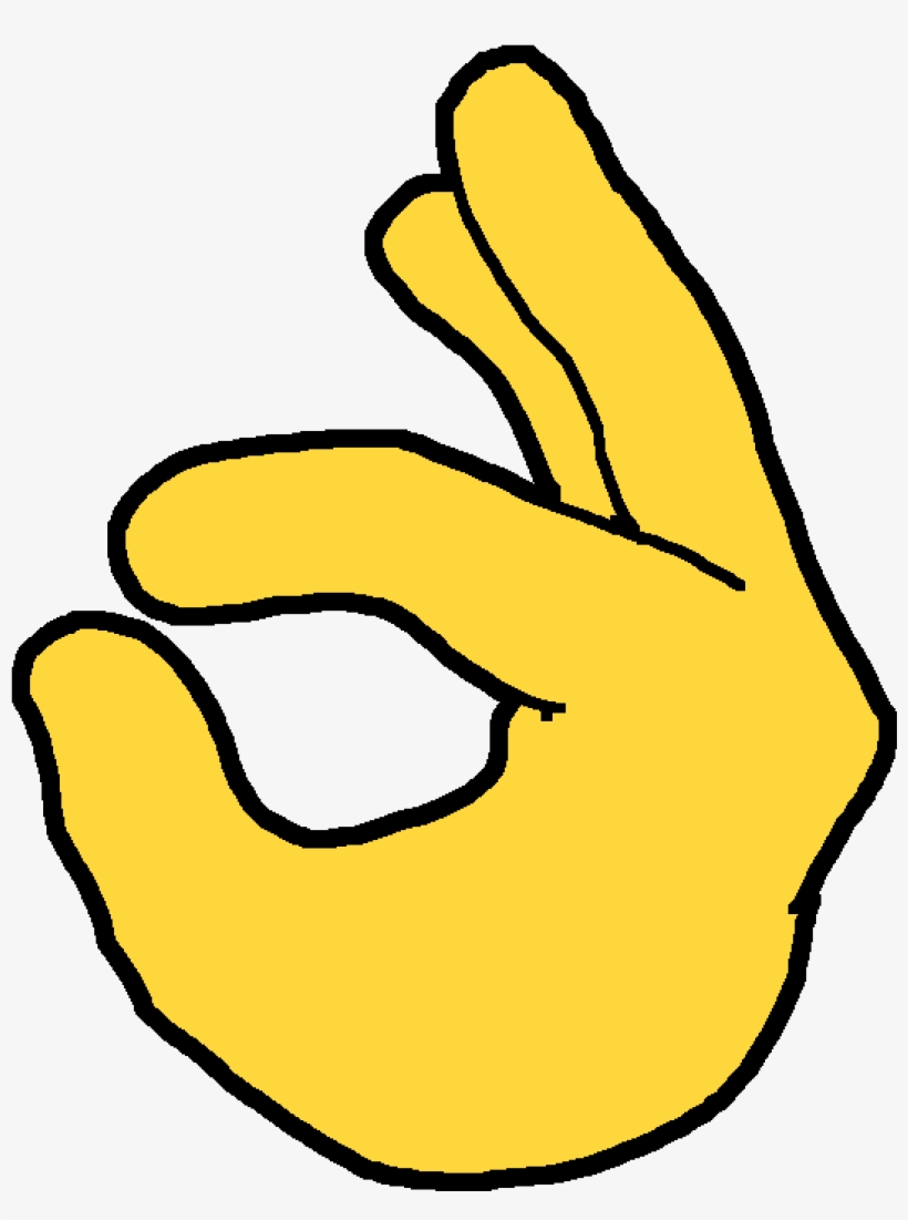 Ok Emoji - Clip Art - 1400x1400 PNG Download - PNGkit