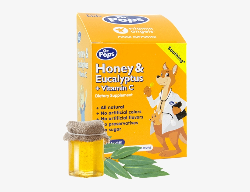 Pops Honey & Eucalyptus Vitamin C Lollipops - Dr. Pops Zinc + Vitamin C ...