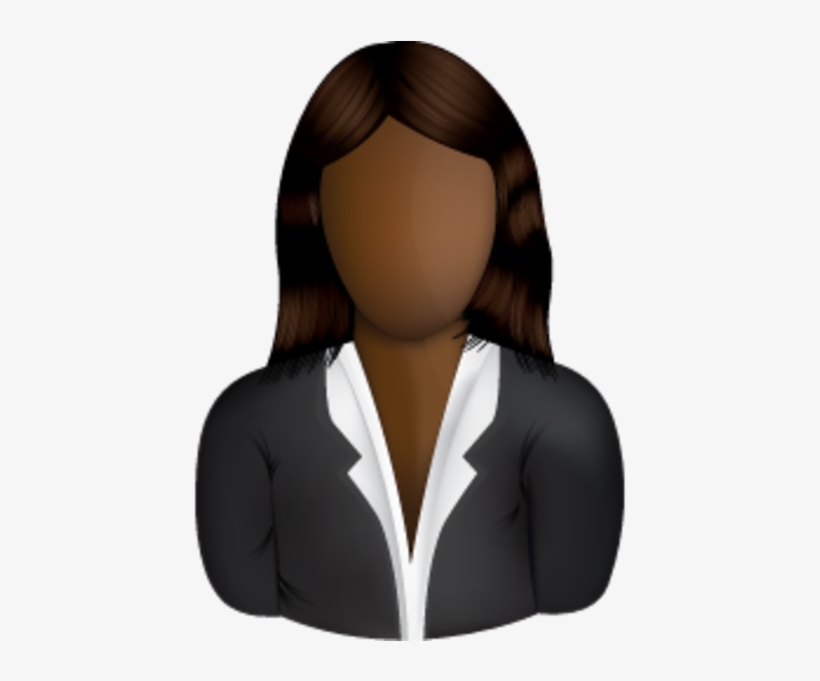 Black Female User Icon - 600x600 PNG Download - PNGkit