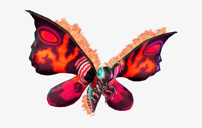 Burning Mothra - Mothra Face - 681x453 PNG Download - PNGkit