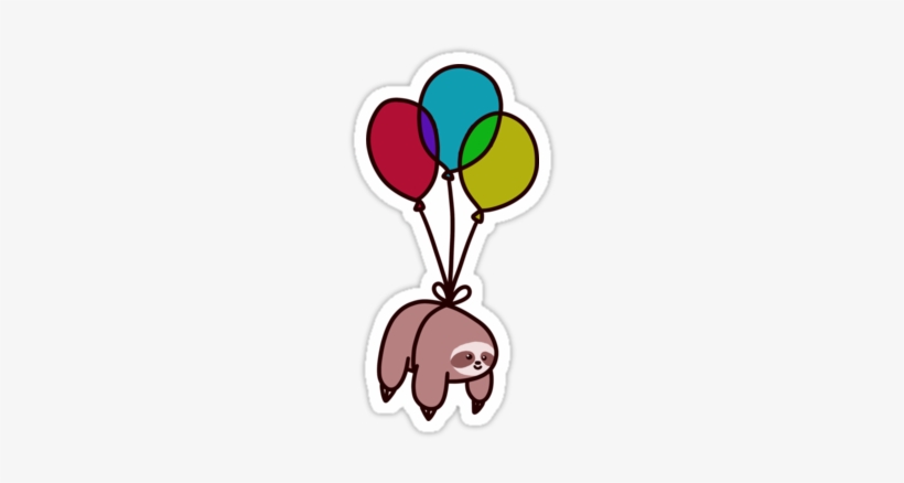 Download Transparent Balloon Sloth By Saradaboru - Balloon Stickers ...