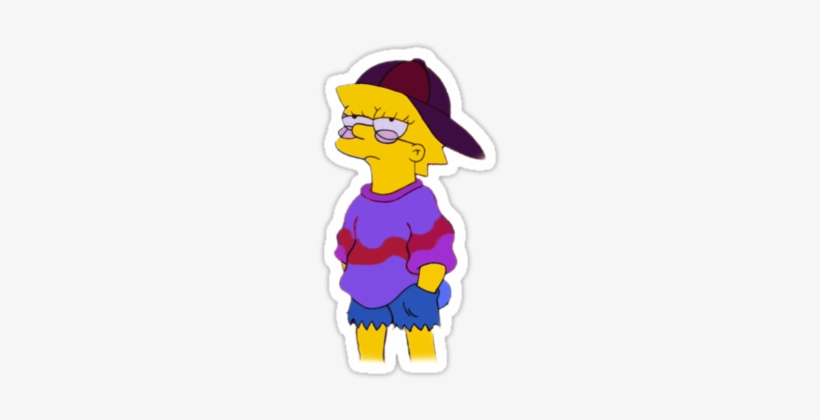 Download Transparent Lisa Simpson By Erik Mathiesen Cartoon Stickers ...