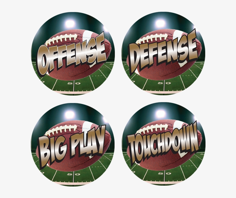 Full Color Football Award Decals - Protective Equipment In Gridiron ...