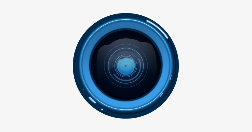 Download Transparent Blue Camera Lens Vector - Circle - PNGkit