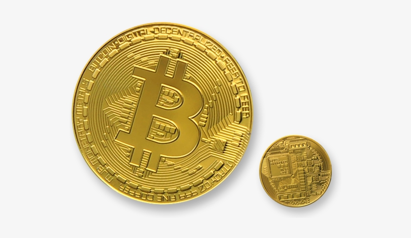 Image - Bitcoin Real Gold Coin - 542x395 PNG Download - PNGkit