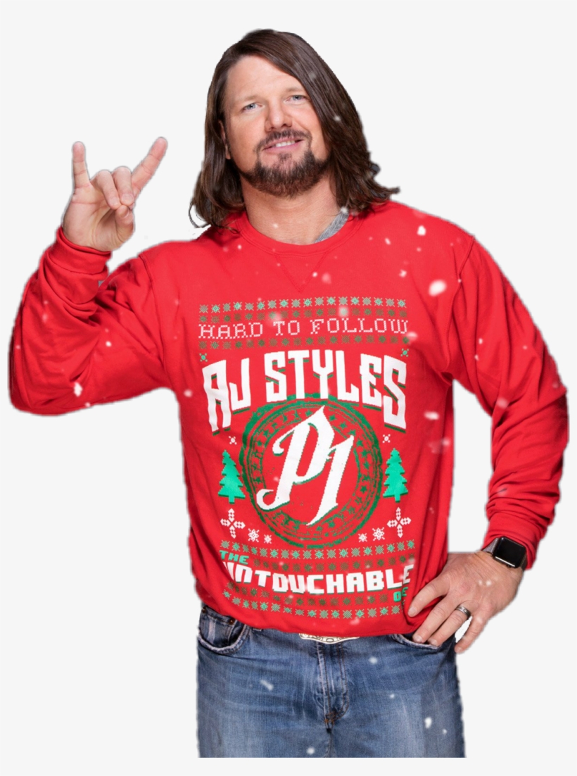 Report Abuse - Aj Styles Christmas - 1024x1327 PNG Download - PNGkit