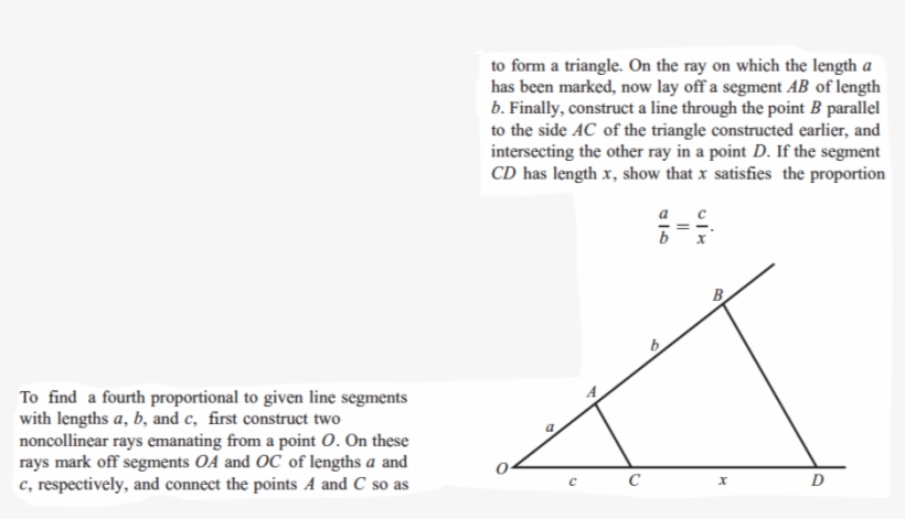 Download Transparent To Find A Fourth Proportional To Given Line Segmen ...